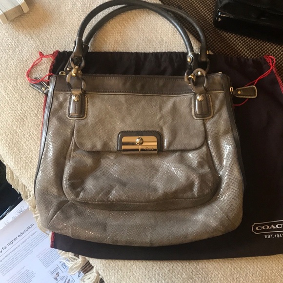 Coach | Bags | Coach Metallic Purse | Poshmark